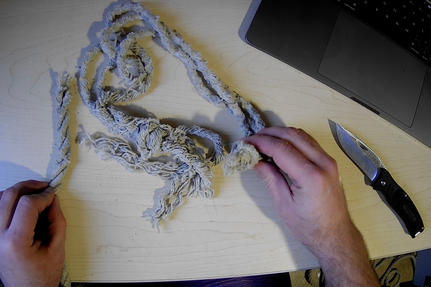 How to repair mooring lines - Pier du Sud